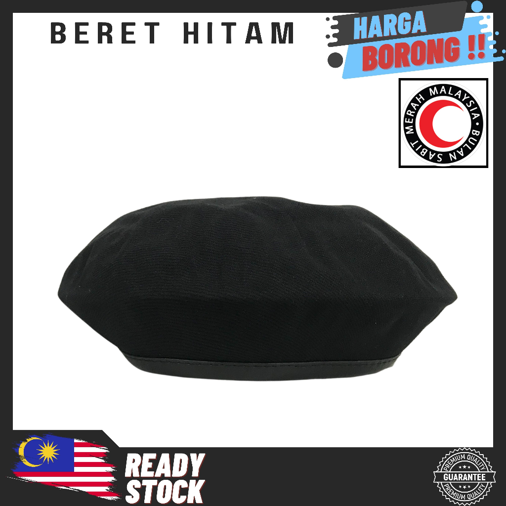 ACCESSORIES PBSM METAL CAPBADGE LENCANA LOGO TOPI BESI TOPI BERET HITAM ...