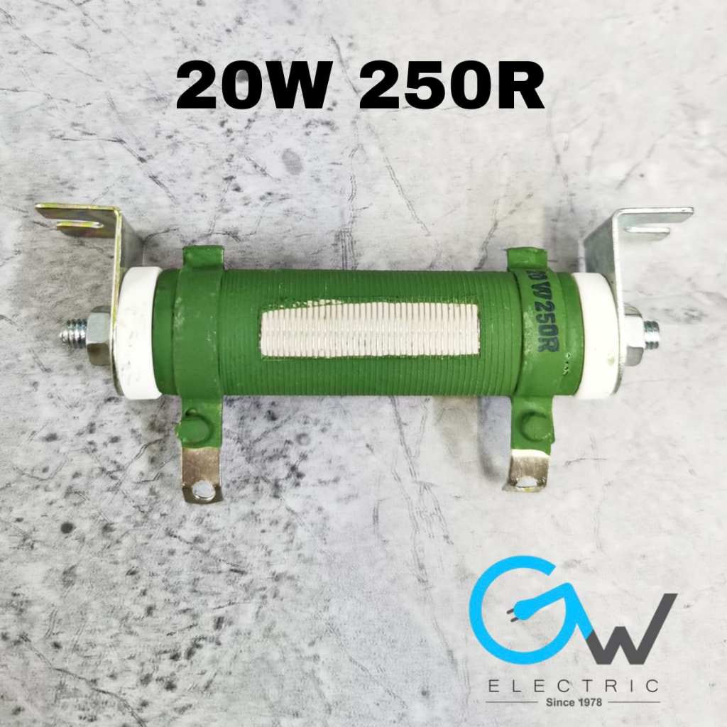 20W 250 Ohm Resistor Ceramic Tube Wound | Shopee Malaysia