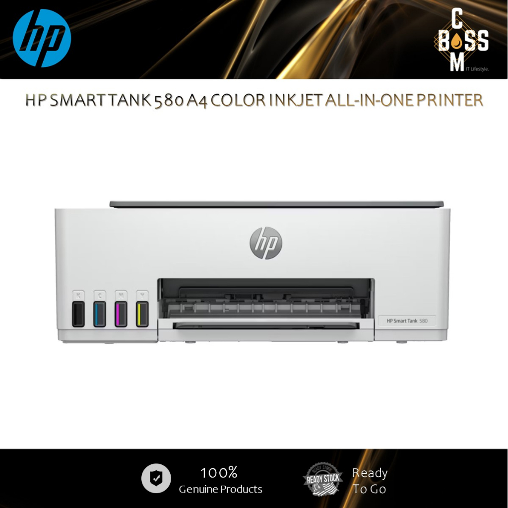 HP SMART TANK 580 A4 COLOR INKJET ALL-IN-ONE PRINTER | Shopee Malaysia