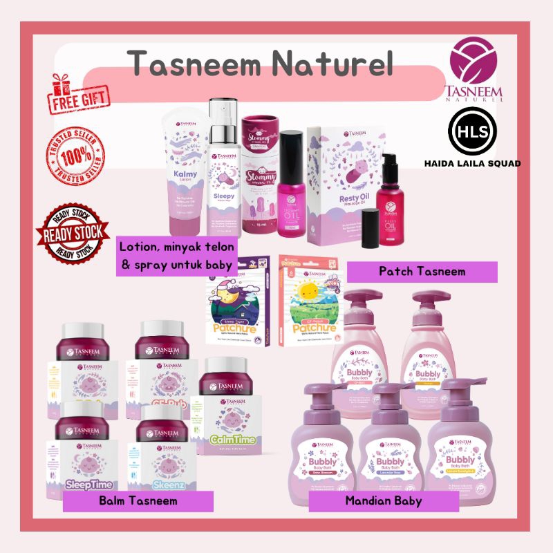[ORIGINAL HQ] Tasneem Naturel | Balm | Lotion | Resty Oil | Minyak ...