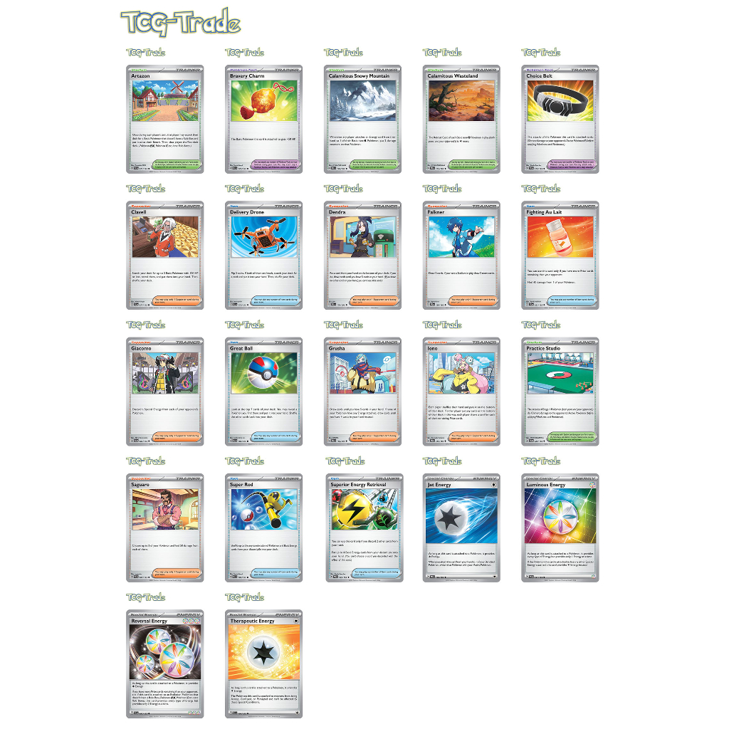 [Pokemon TCG Singles] SV2 Paldea Evolved - Non-Holo Trainer - Pokemon ...