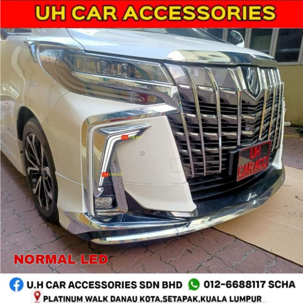 TOYOTA ALPHARD 2018 FRONT LED DRL DAYLIGHT LAMP 3IN1 FUNCTION [READY ...
