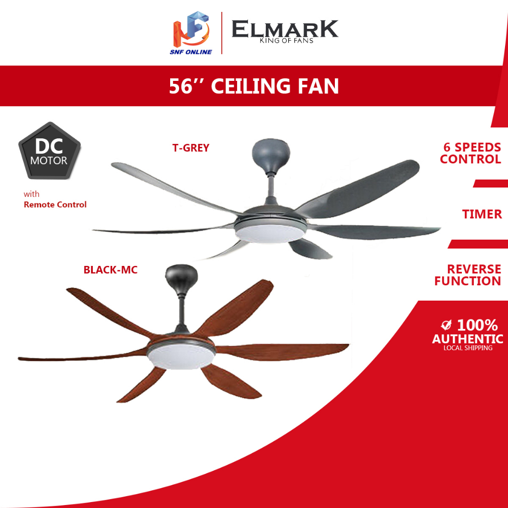 Elmark Optimus Prime 56" Ceiling Fan With Remote Control 5 Blades ...