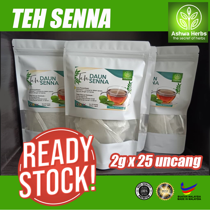 100% Teh Daun Senna Asli / Original Sanna Tea / teh DETOX dan SLIMMING ...