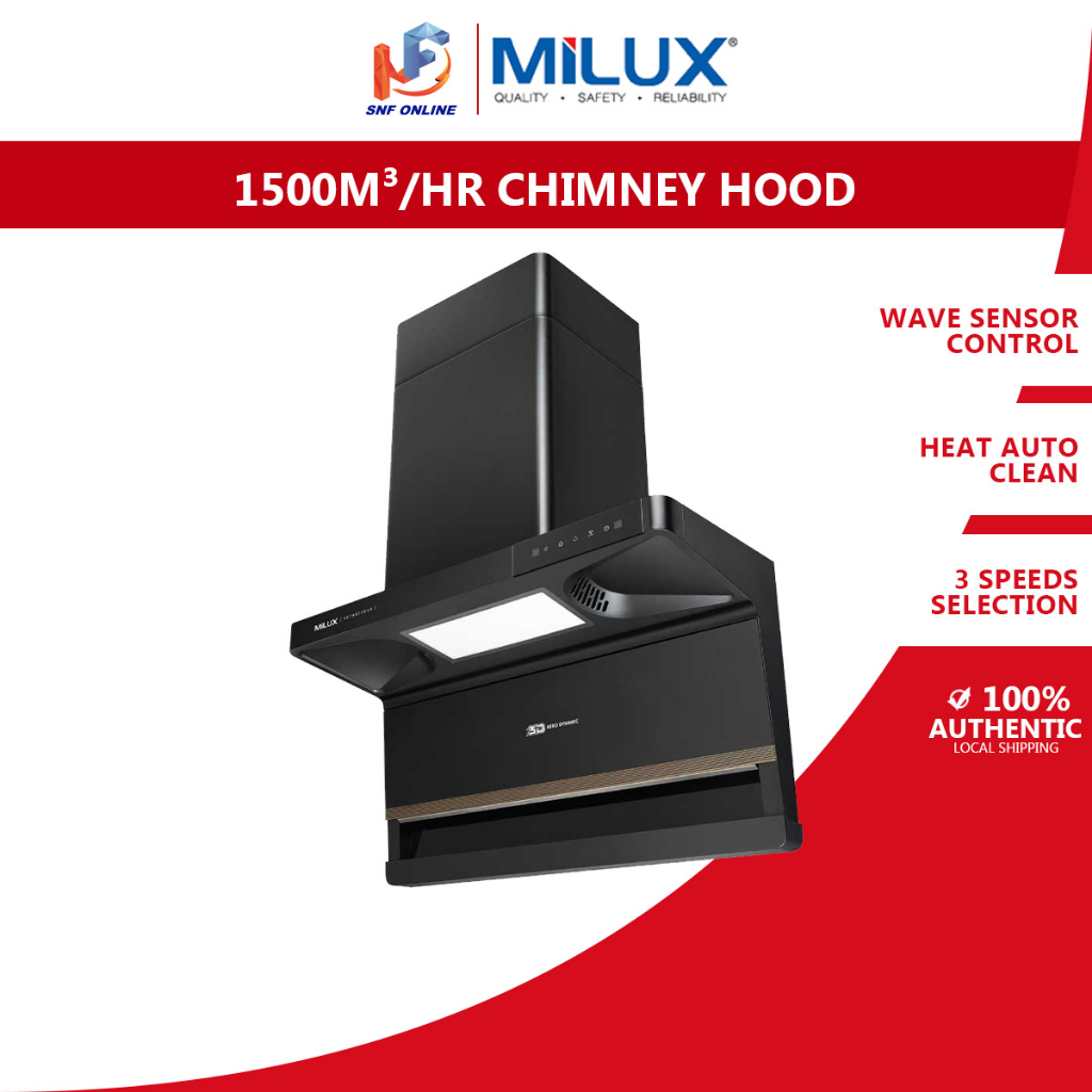Milux Cerobong Dapur MHC-S9399 Stainless Steel Chimney Hood MHC-S9399 ...