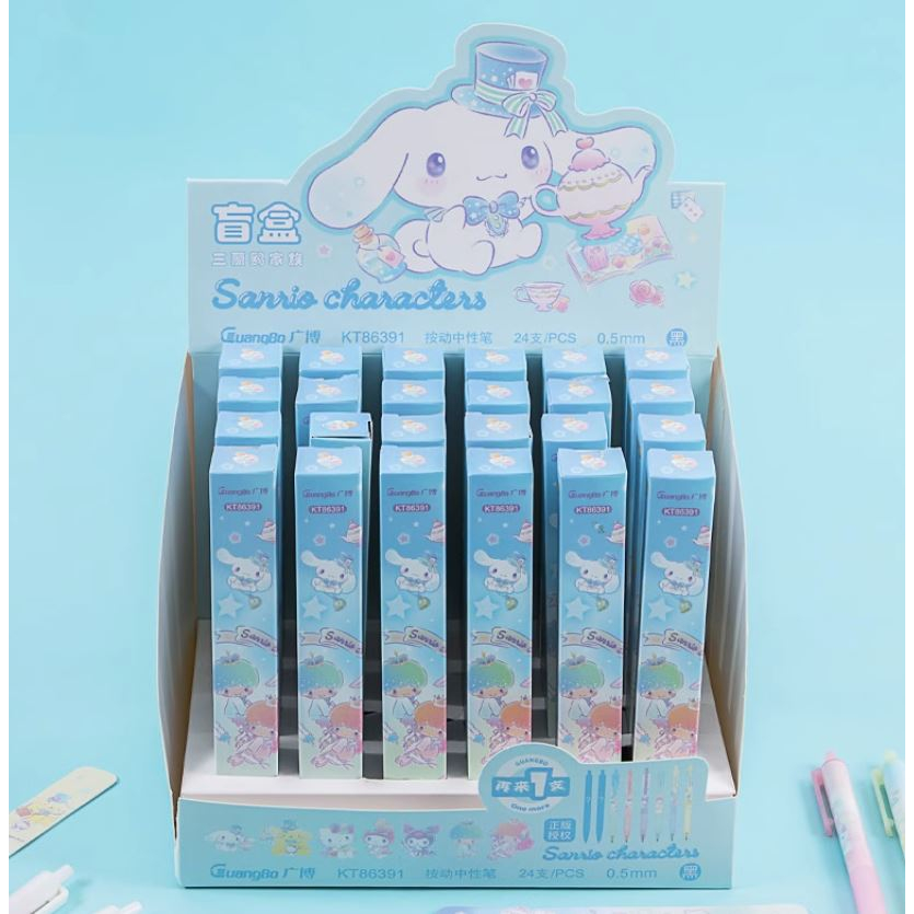 86391 SANRIO Cinnamoroll AUTHORISED BLIND BOX PEN GUANGBO 盲盒笔 按动笔 广博 授权 ...