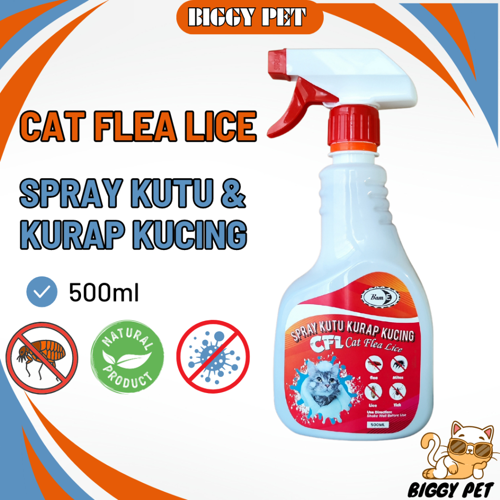 🔥 ubat kutu kucing ubat kurap kucing anjing 500ml | Shopee Malaysia