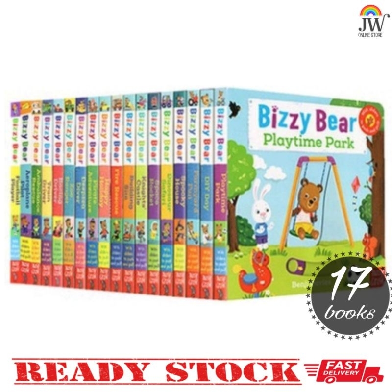 [17 books] Bizzy Bear Interactive 3D Fun Flip Board Book Slide Push ...
