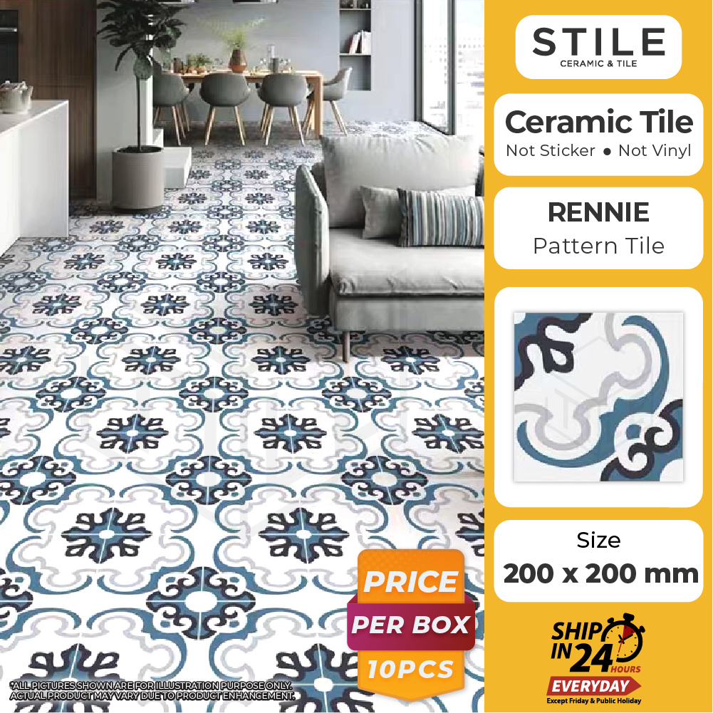 [REAL TILE] 10PCS RENNIE MOSAIC TILES/MOZEK/CERAMIC TILES/MOZEK DAPUR ...