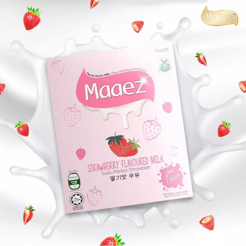 MAAEZ WHITE COFFEE / SUSU KAMBING (ORIGINAL / GRAPE / STRAWBERRY ...