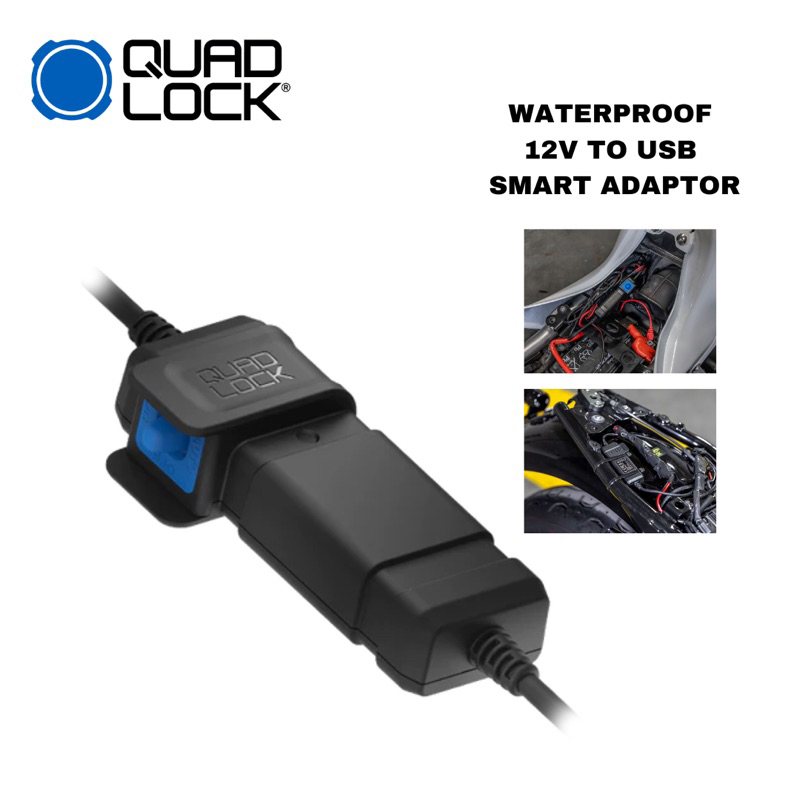 Quad Lock Motorcycle Waterproof 12V To USB Smart Adaptor | Shopee Malaysia