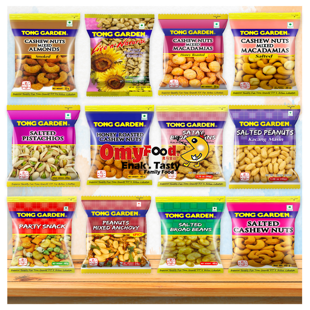 1pack Tong Garden Assorted Flavor Cashew Nuts / Pistachios / Sunflower ...