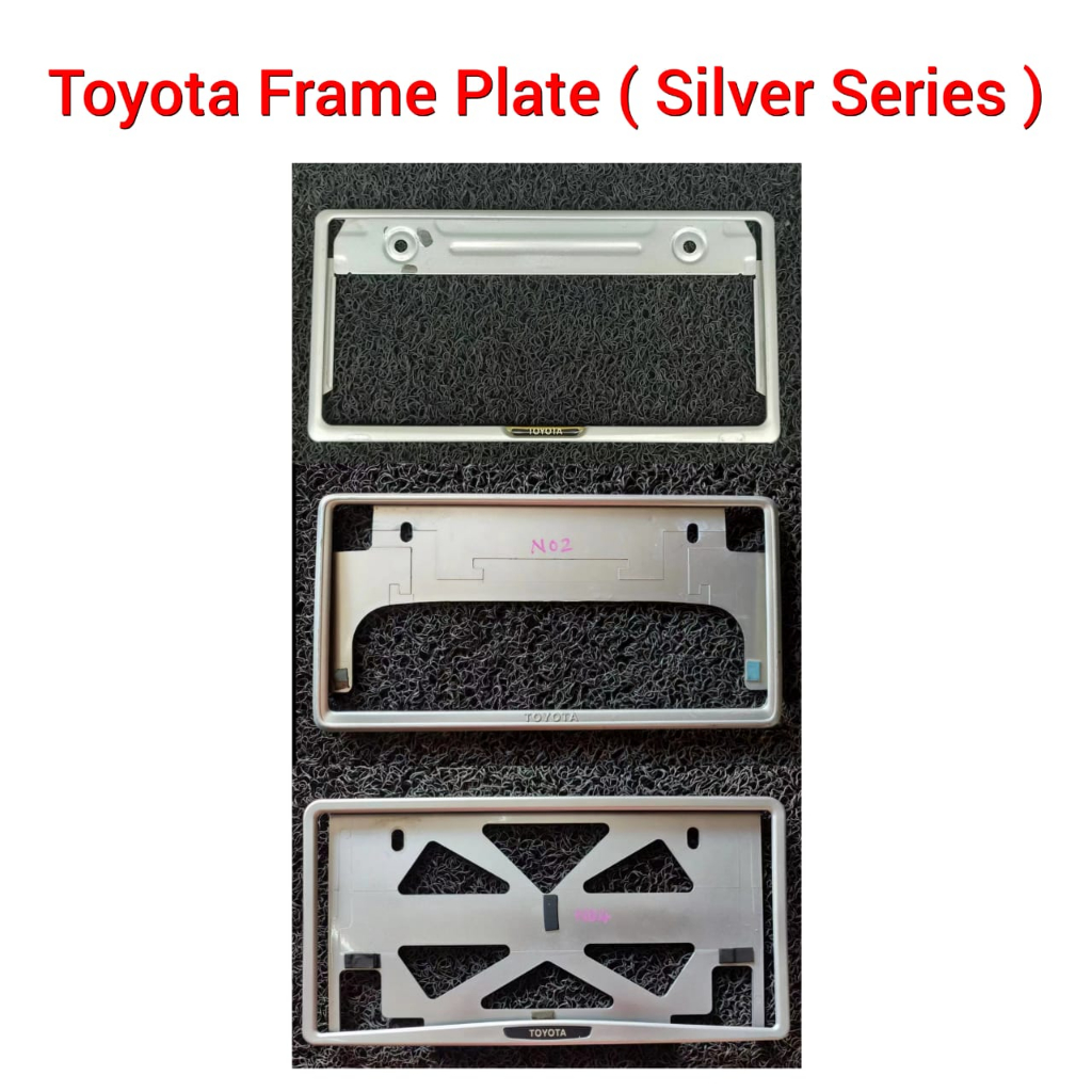 🇯🇵🇯🇵 Toyota Frame Plate ( Silver Series ) / Car Number Plat / Papan ...