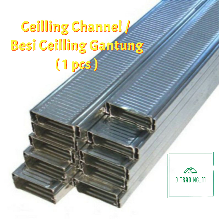 12' kaki Plaster Siling Channel / c channel (Ceiling)/ Besi Siling ...