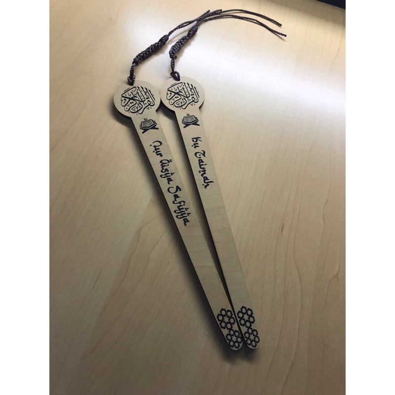 Penunjuk / Penanda Al-Quran Ukiran Kayu Ekslusif | Shopee Malaysia