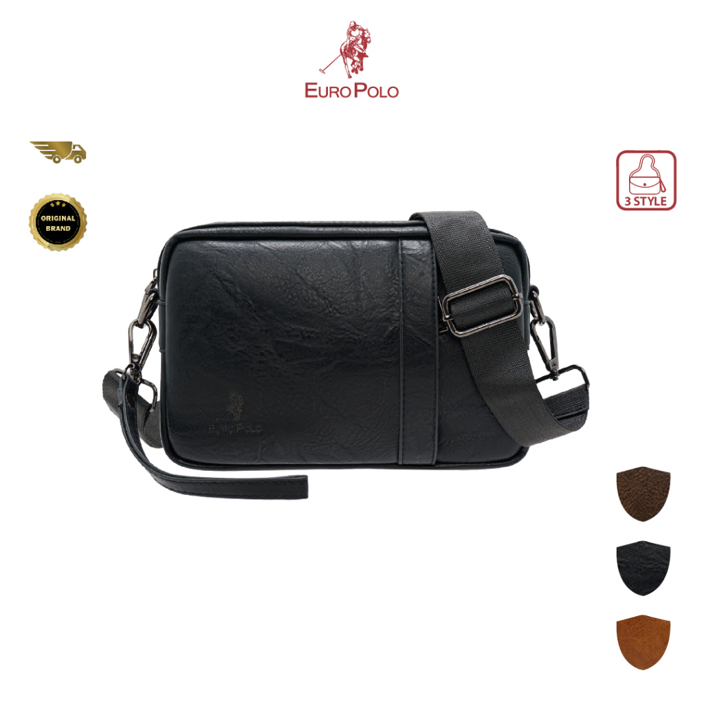 Euro Polo 3 Way Style Clutch Bag Sling Bag for Man - EBA 30309 | Shopee ...