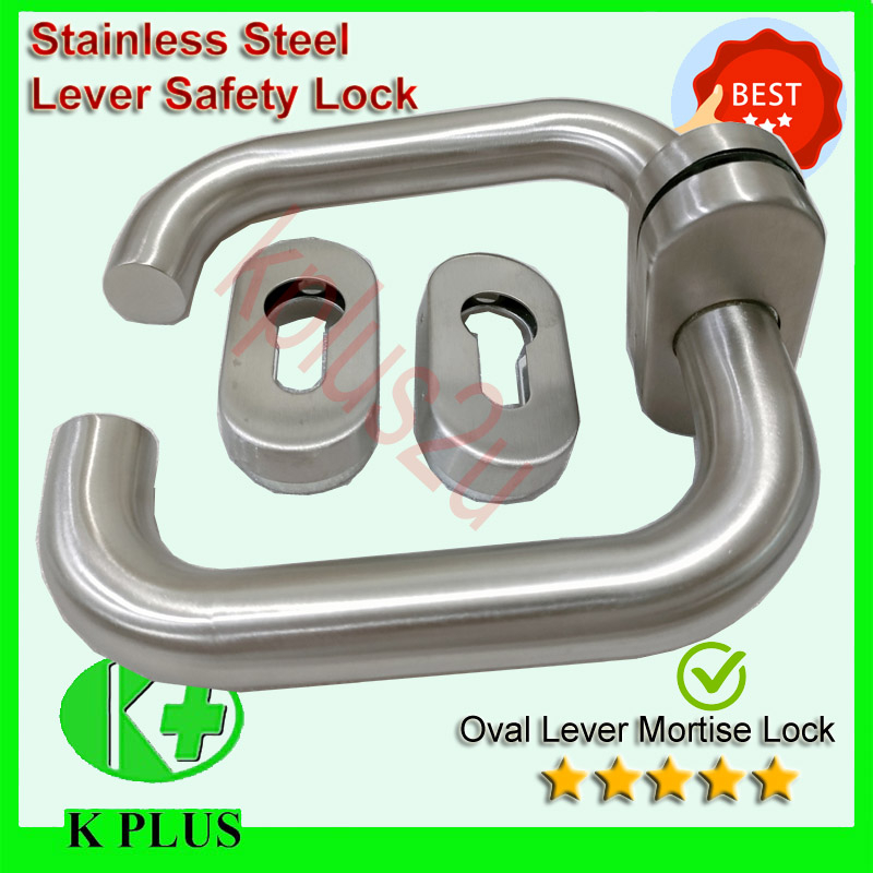 Oval shape Lever Handle Lock Lock Kunci Pintu Mortise Lever Door 分体门锁 ...