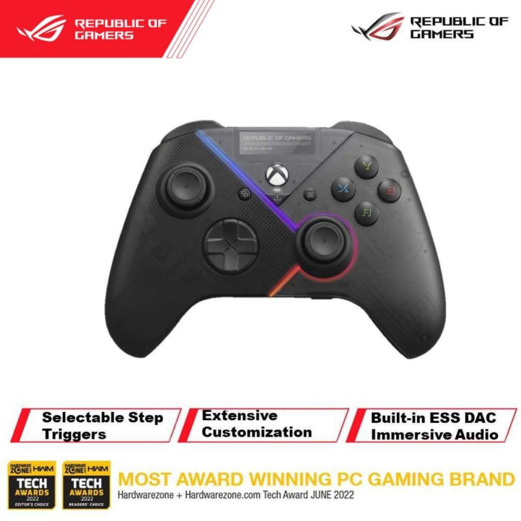 ASUS GU200X ROG RAIKIRI Gaming Controller Black /ASUS ROG RAIKIRI PRO ...