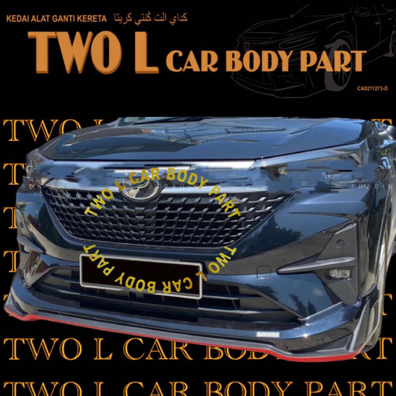 Alza 2022 (D68) bodykit skirt pu material | Shopee Malaysia