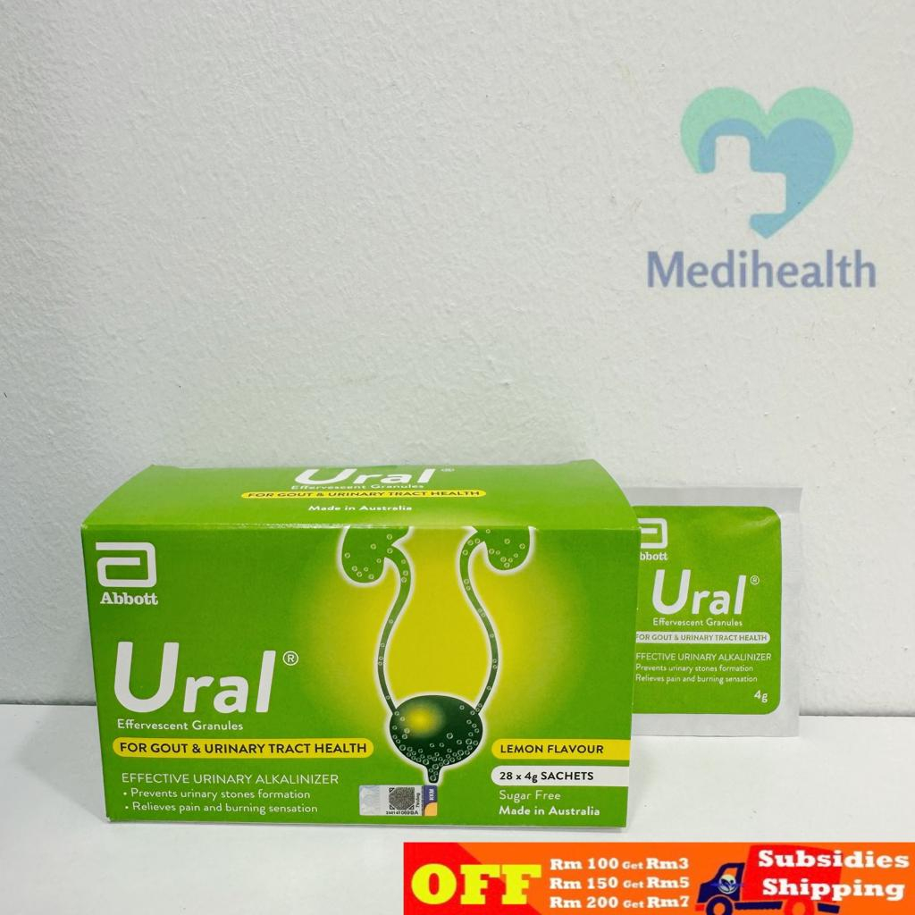 [EXP9/26]Ural Effervescent Granules Lemon (28Sachets x 4g) | Shopee ...
