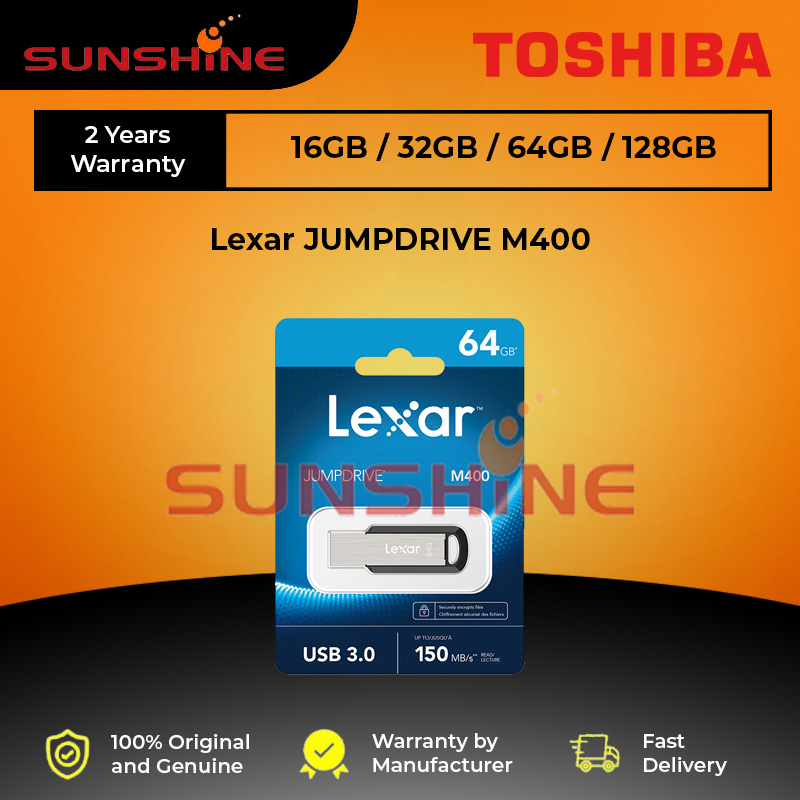 Lexar JumpDrive® V40 & M400 16GB / 32GB / 64GB / 128GB USB 2.0 & 3.0 ...