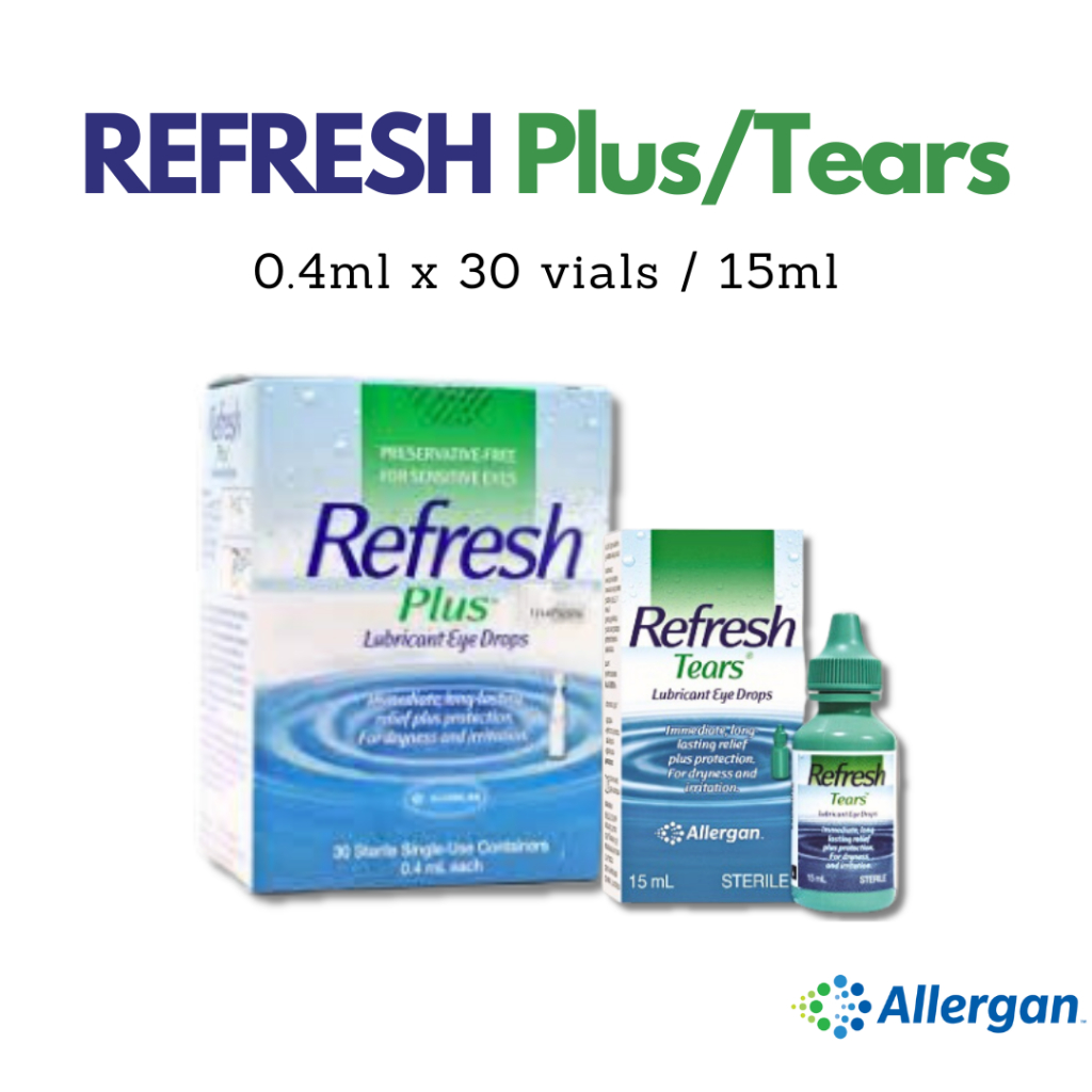REFRESH PLUS/TEARS Lubricant Eye Drops (30 x 0.4ml/15ml) | Shopee Malaysia
