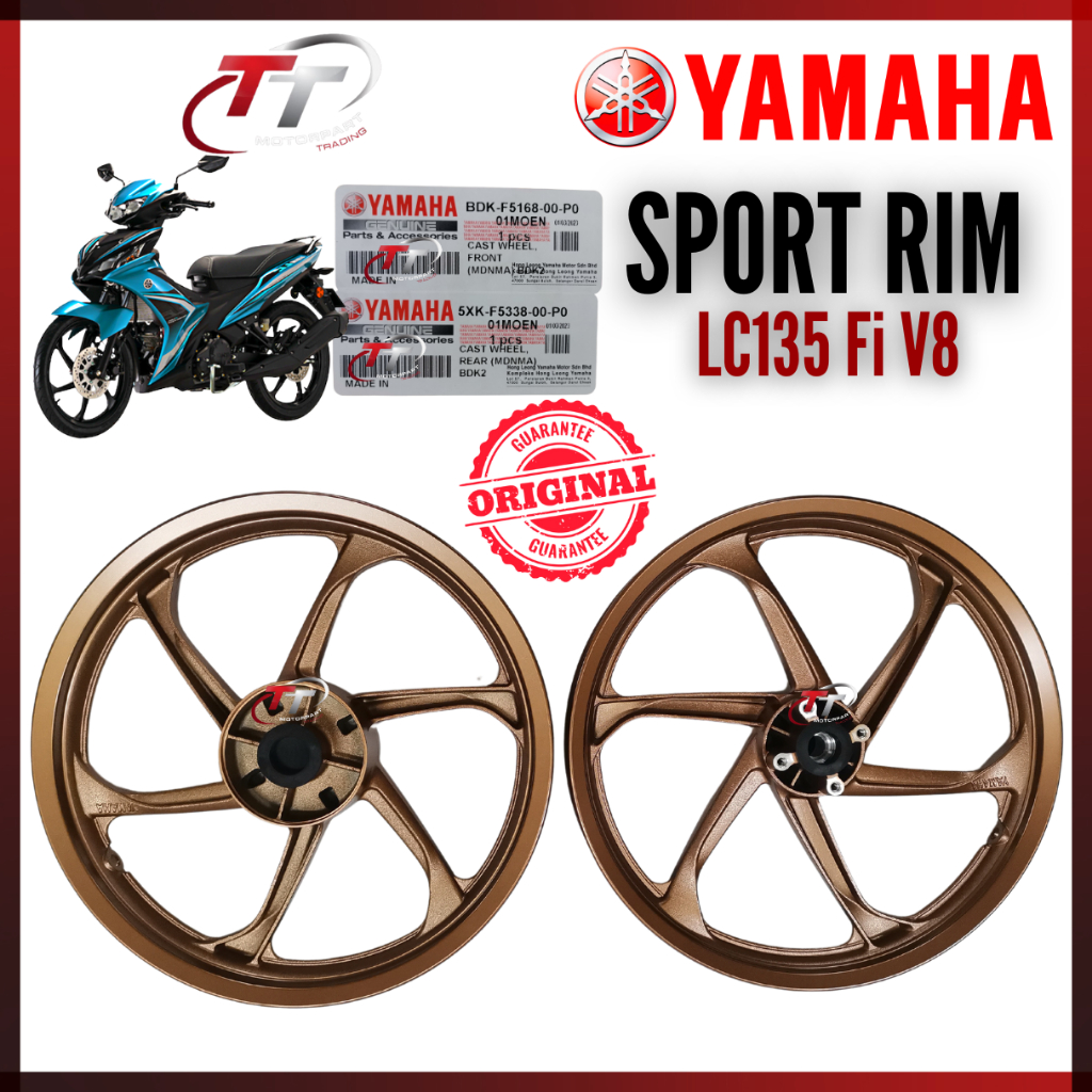 100% ORIGINAL YAMAHA LC135 V8 Fi LCV8 LC135Fi LC 135 SPORT RIM CAST ...