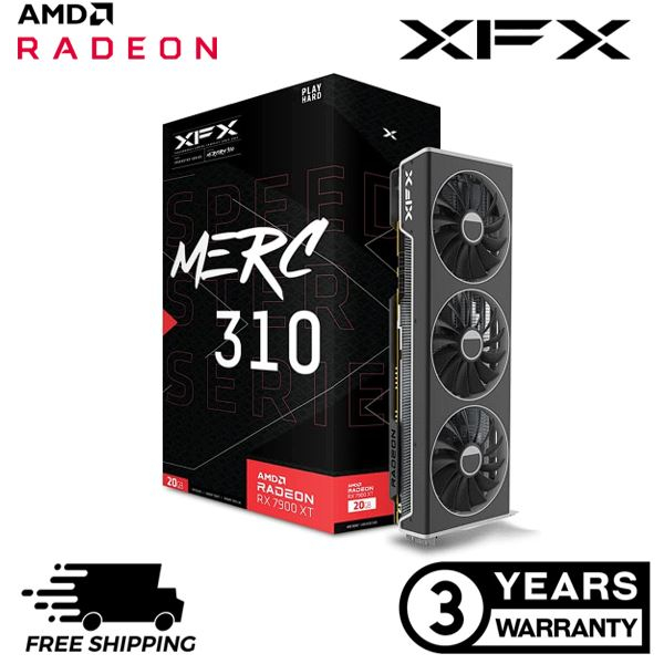 XFX SPEEDSTER MERC 310 AMD Radeon™ RX 7900 XT Black Edition Gaming ...