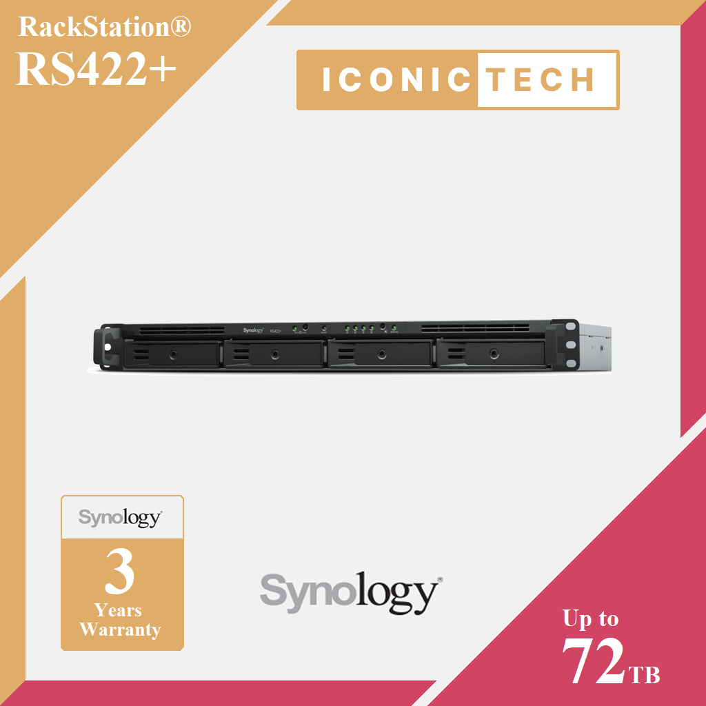 Synology RackStation RS422+ 4-Bay NAS Enclosure | Shopee Malaysia