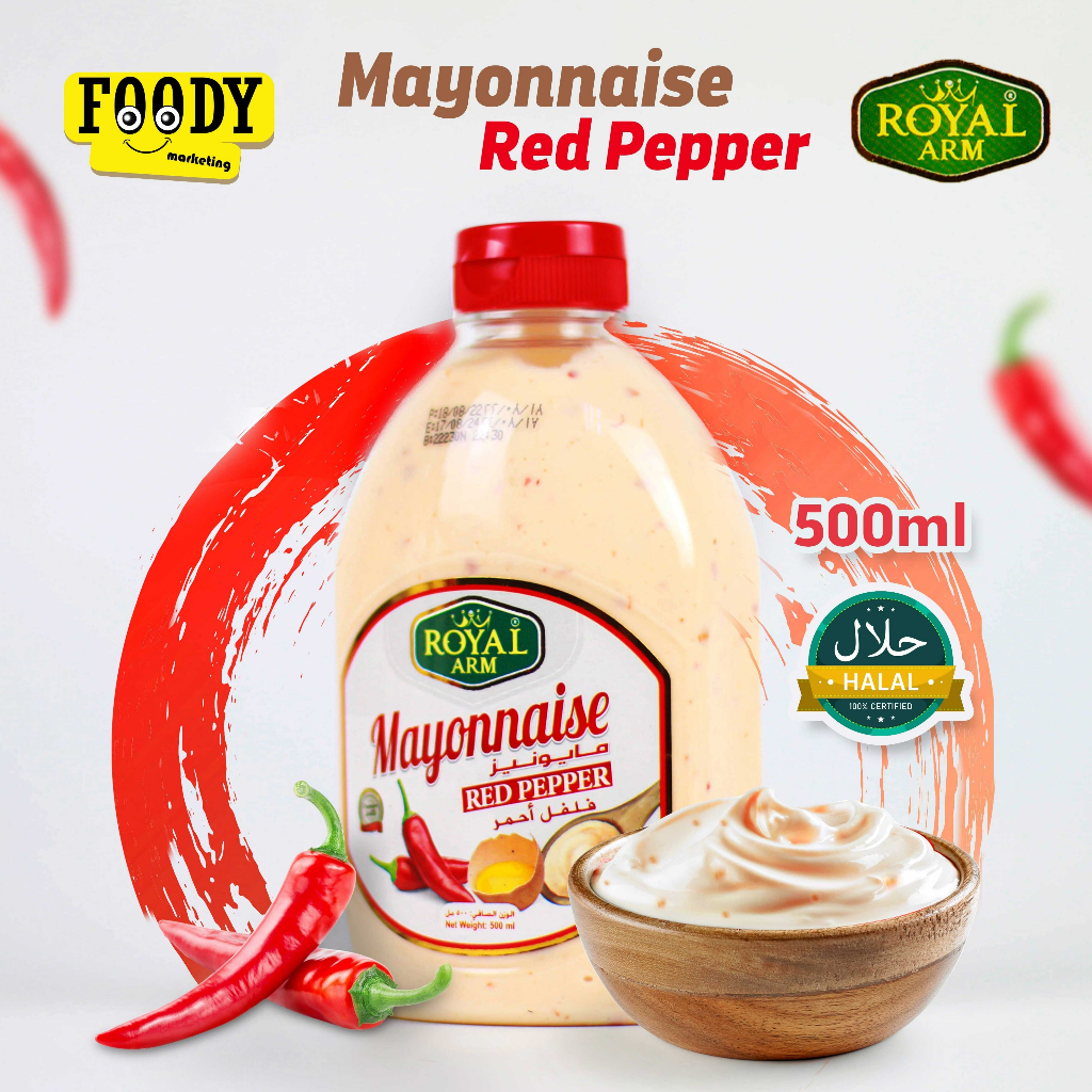 Sos Bawang Putih 500g | Royal Arm Mayonnaise 500g ( Red Pepper - Garlic ...
