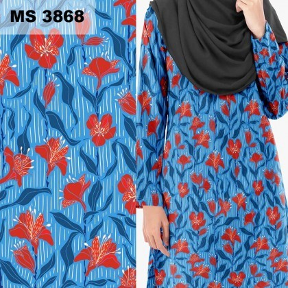 Kain Pasang Merdeka Knit Fabric Milk Silk Corak Merdeka Theme National ...