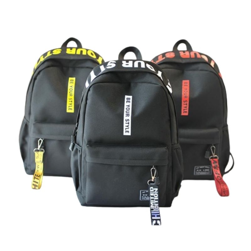 Shop🇧 Beg Galas Lelaki Beg Galas Belakang Canvas School Bag Casual B ...