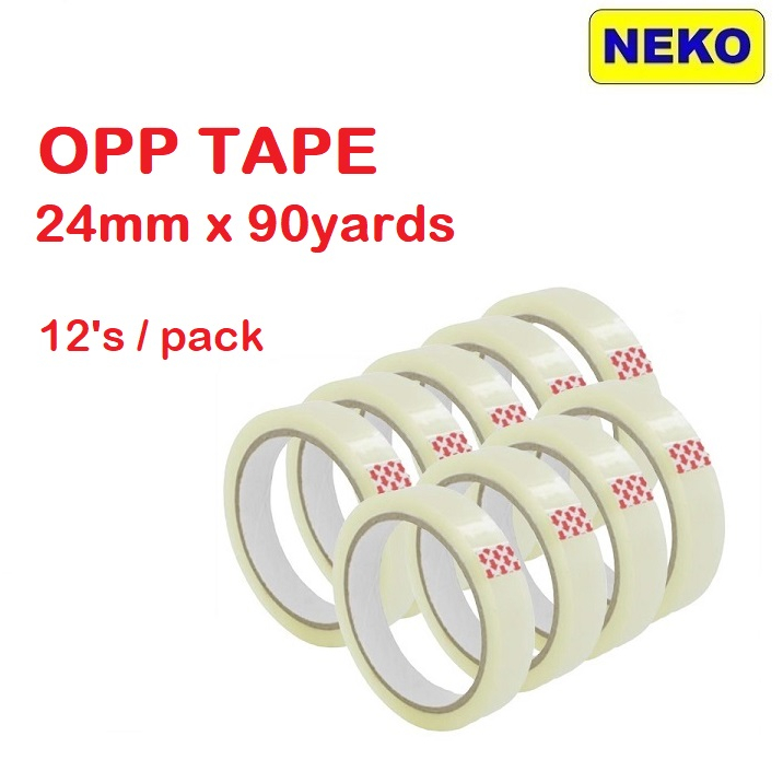 Opp Tape 24mm x 90yards ( 12's/pack ) | Shopee Malaysia