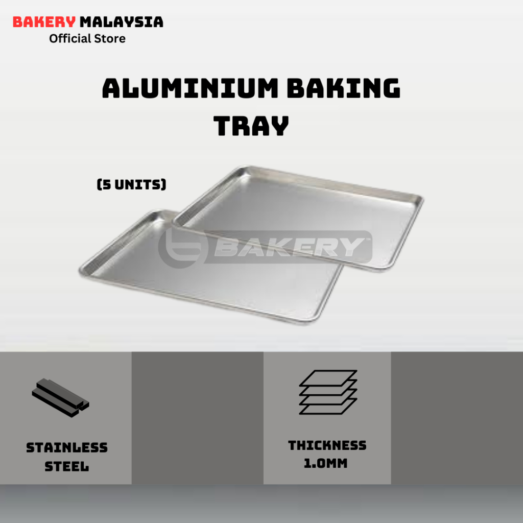 [60x40x5 CM] Commercial Thick Quality Heavy Duty Aluminium Baking Tray ...