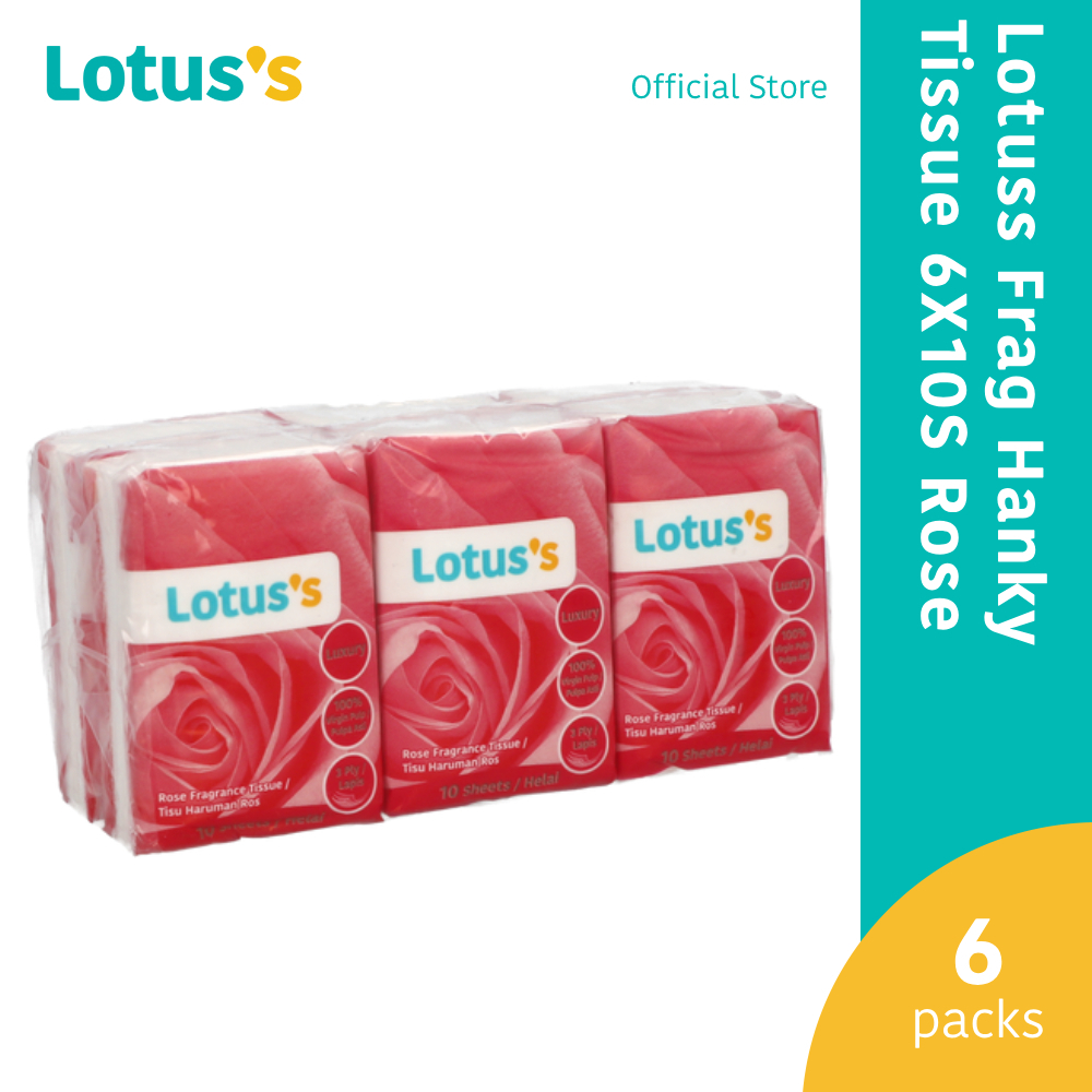Lotuss Frag Hanky Tissue 6X10S Rose | Shopee Malaysia