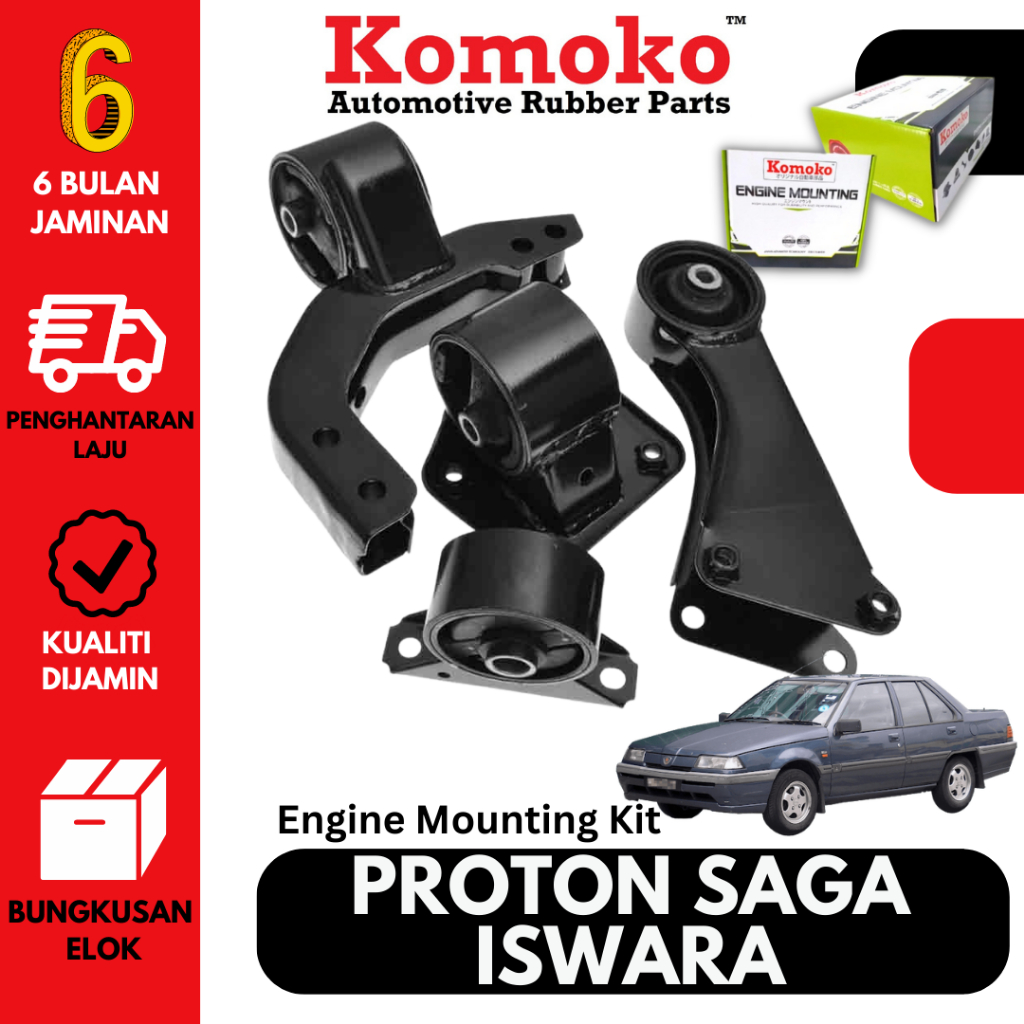 Proton Saga Iswara 12V LMST KOMOKO Engine Mounting Kit | Shopee Malaysia