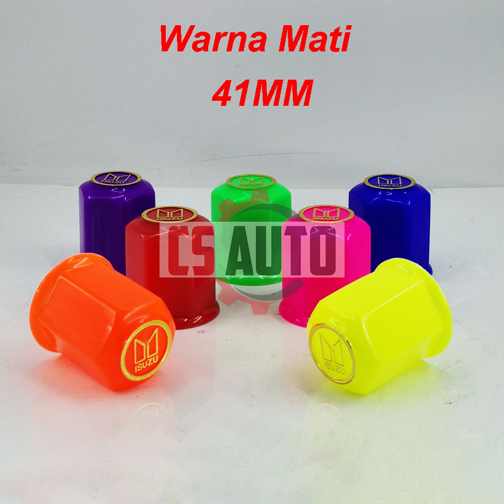 CS 8pcs Nut Cover Thailand Warna Mati Nut Tayar Lorry Truck 41mm Isuzu ...