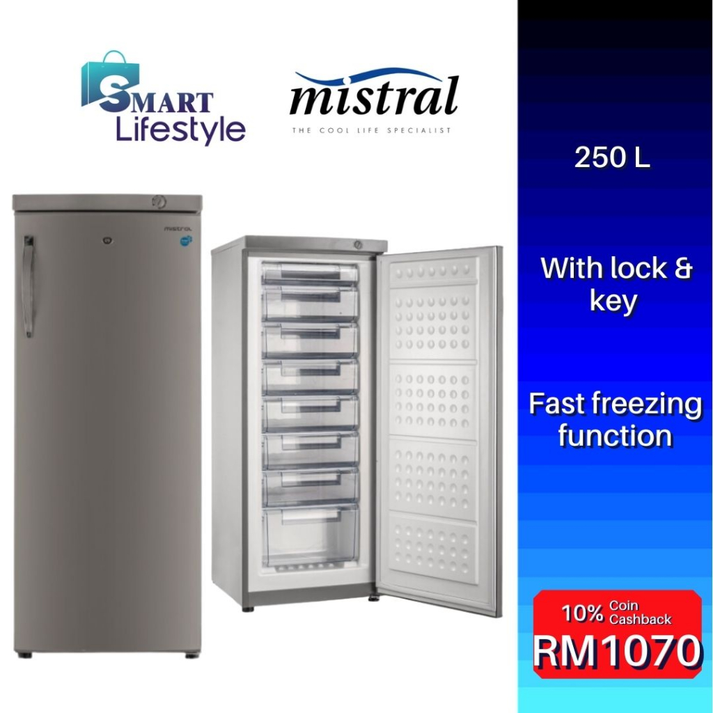 Mistral Upright Freezer MUF-250 | Shopee Malaysia