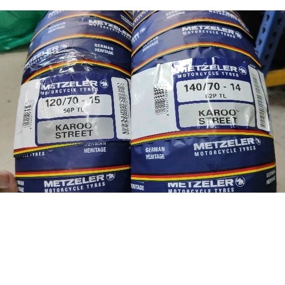 TAYAR SKUTER METZELER KAROO STREET 140/70-14 + 120/70-15 COMBO SET for ...