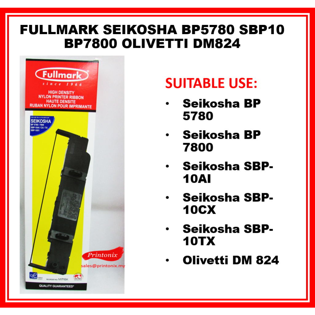 Fullmark Seikosha BP 5780 SBP-1051 SBP 1051 SBP 10 (N171BK) for Seikosha BP 5780 BP 7800v SBP ...