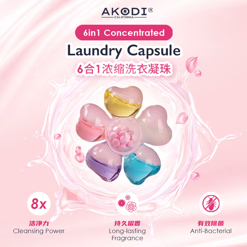 4 In 1/6 In 1 Washing Capsule Detergent Laundry Capsule | Shopee Malaysia