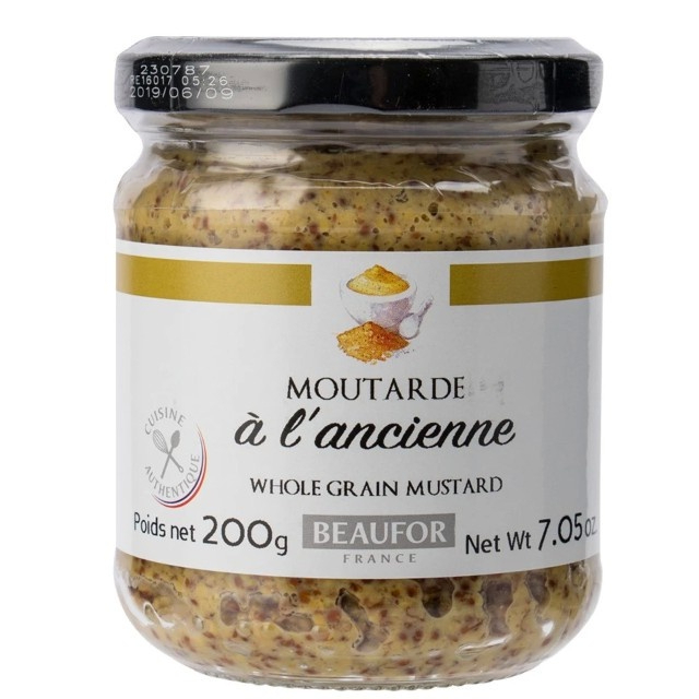 BEAUFOR Whole Grain Mustard Moutarde 200g | Shopee Malaysia