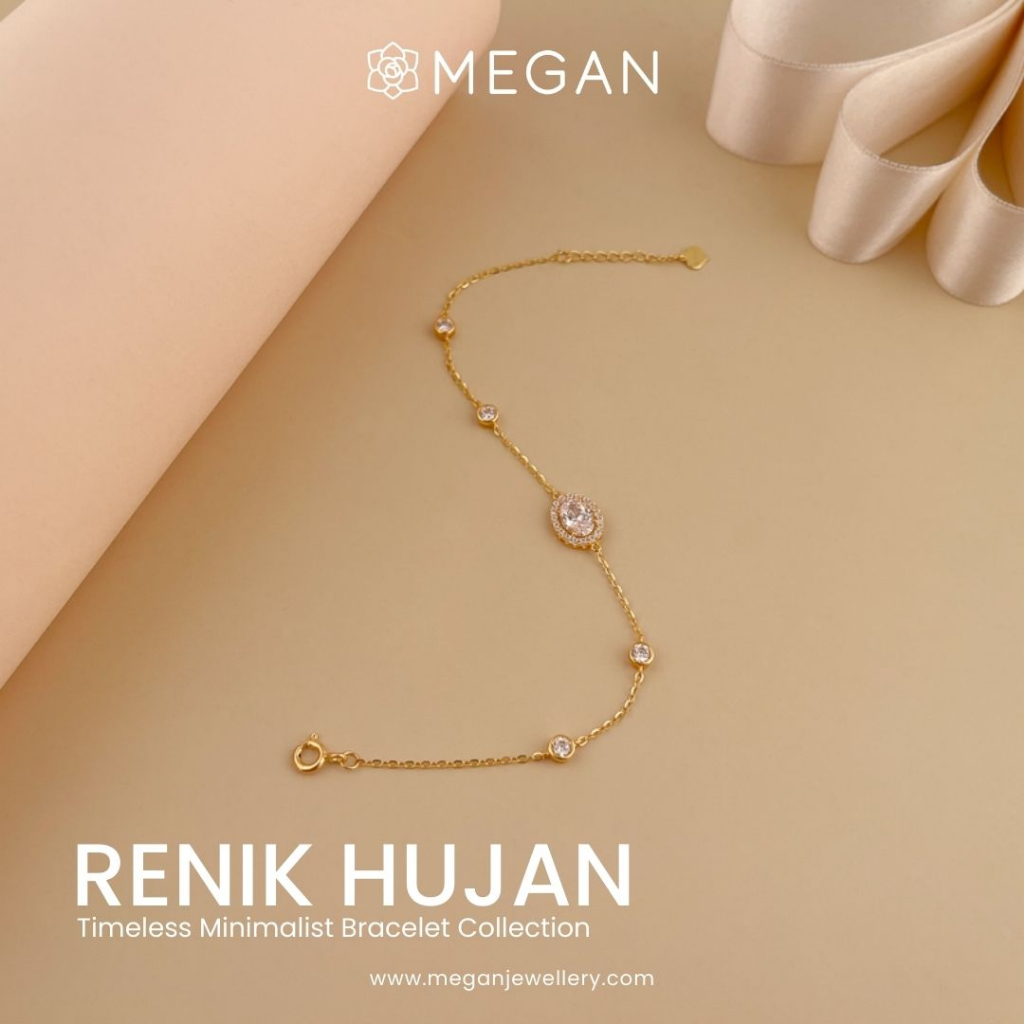 Megan Jewellery Timeless Minimalist Bracelet Collection Emas 916 ...