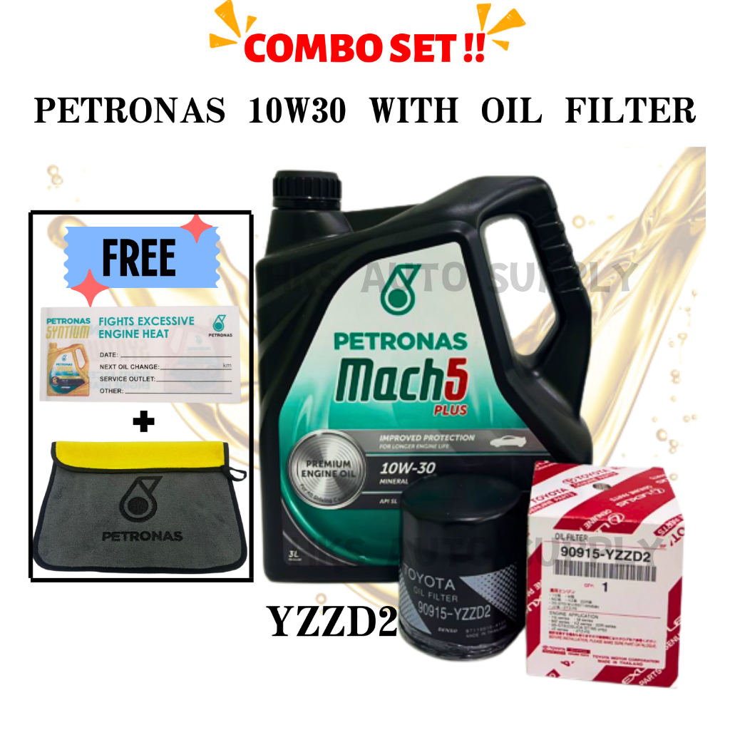 100% original Petronas Mach 5 PLUS 10W-30 10W30 SN/CF Engine Oil 3L ...