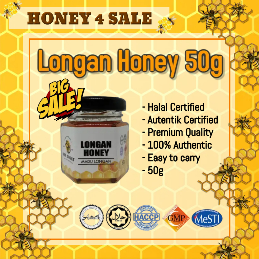 【PROMO】Doorgift Pure Honey/Honey Longan/Bee/Hexagon/Premium/Madu Asli ...