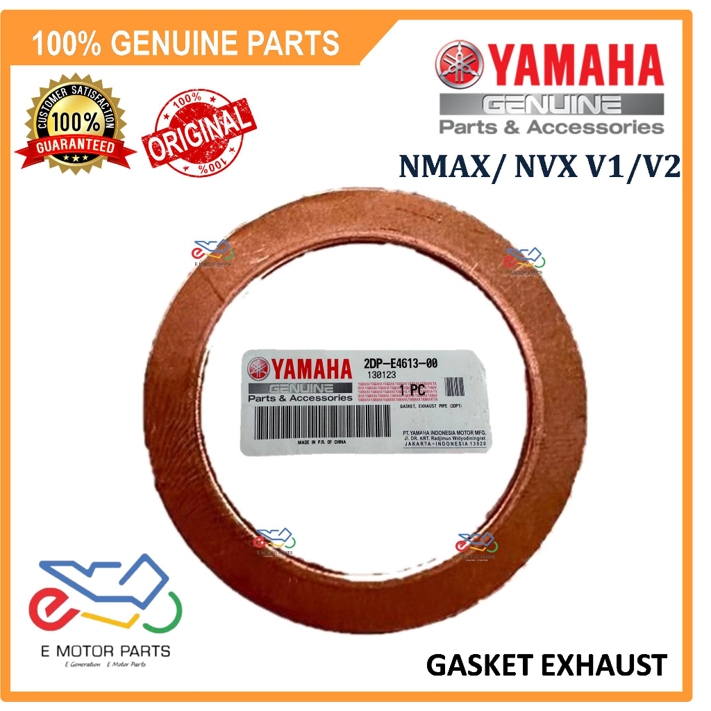NMAX GASKET EXHAUST GASKET MUFFLER NVX V1/V2 GASKET EXHAUST [100% ...