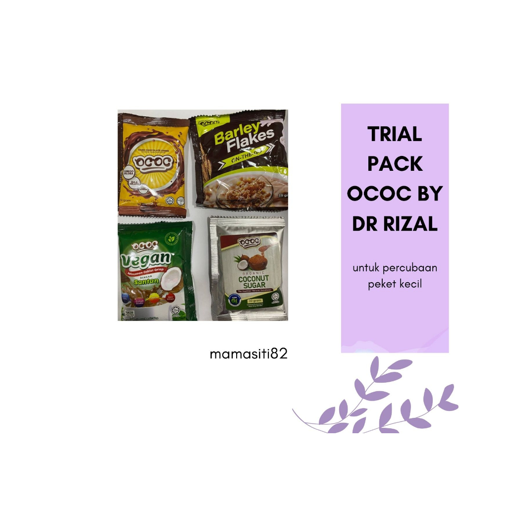 peket kecil small 1 sachet ococ by Dr Rizal percubaan trial susu coklat ...