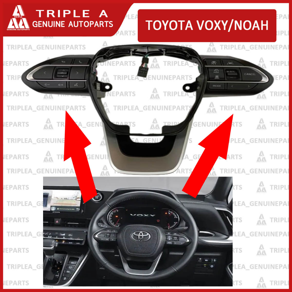 ORIGINAL CAR MULTI-FUNCTION STEERING WHEEL CONTROL SWITCH TOYOTA VOXY ...
