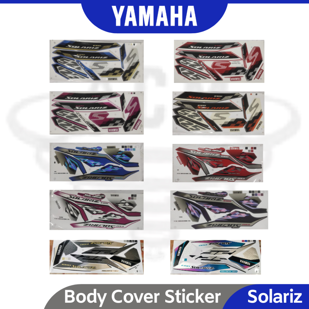 YAMAHA EGO Solariz Sticker Body Cover Set Coverset Strike Stripe ...