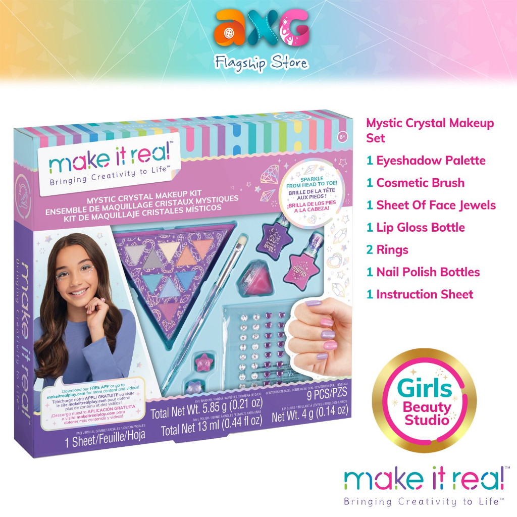 Make It Real Washable Non-Toxic Mystic Crystal Makeup Set 2466 | Shopee ...